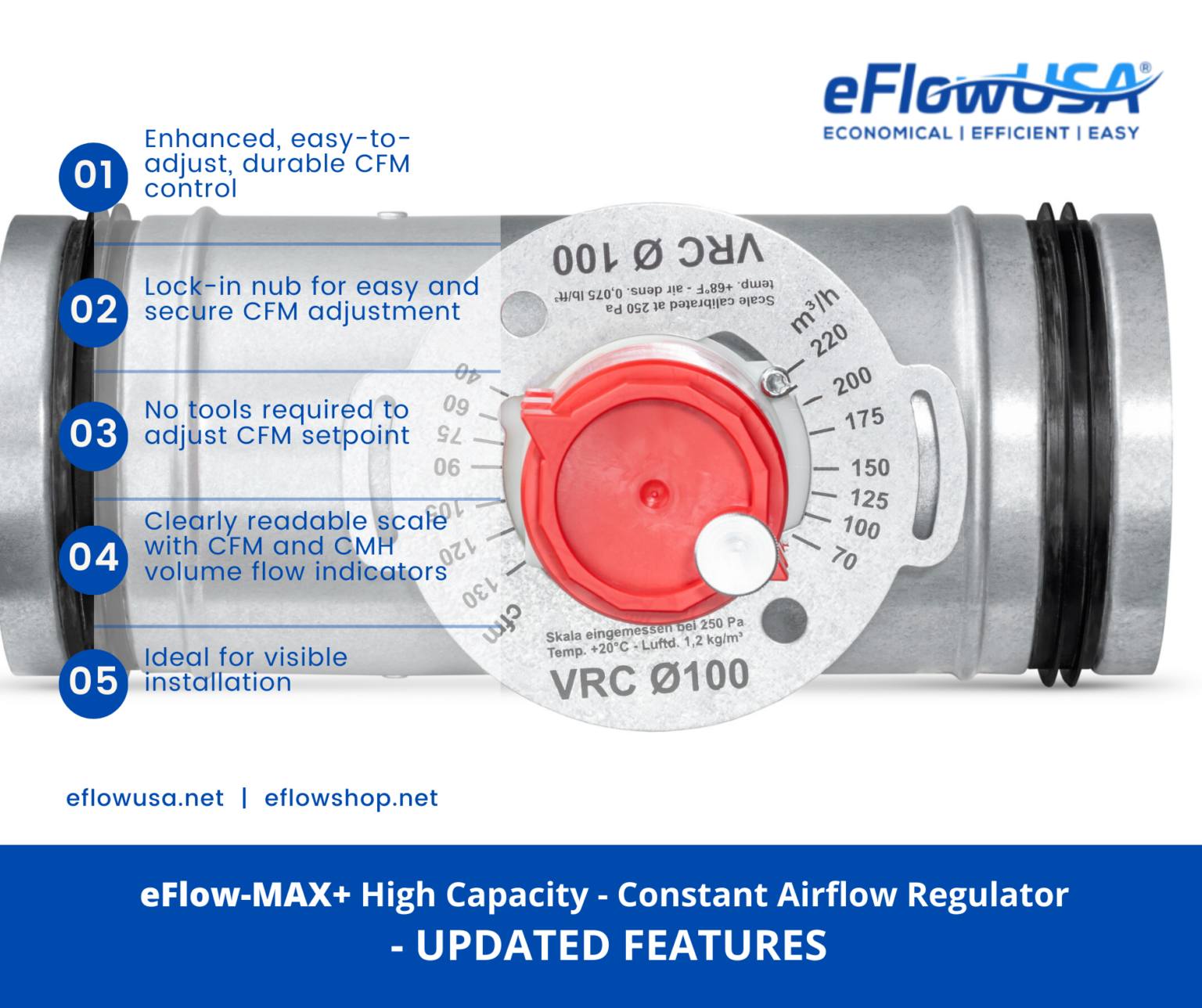 eFlow-MAX+ High Capacity Constant Airflow Regulator: Precision ...